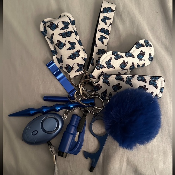 Accessories | Blue Butterfly Safety Keychain | Poshmark
